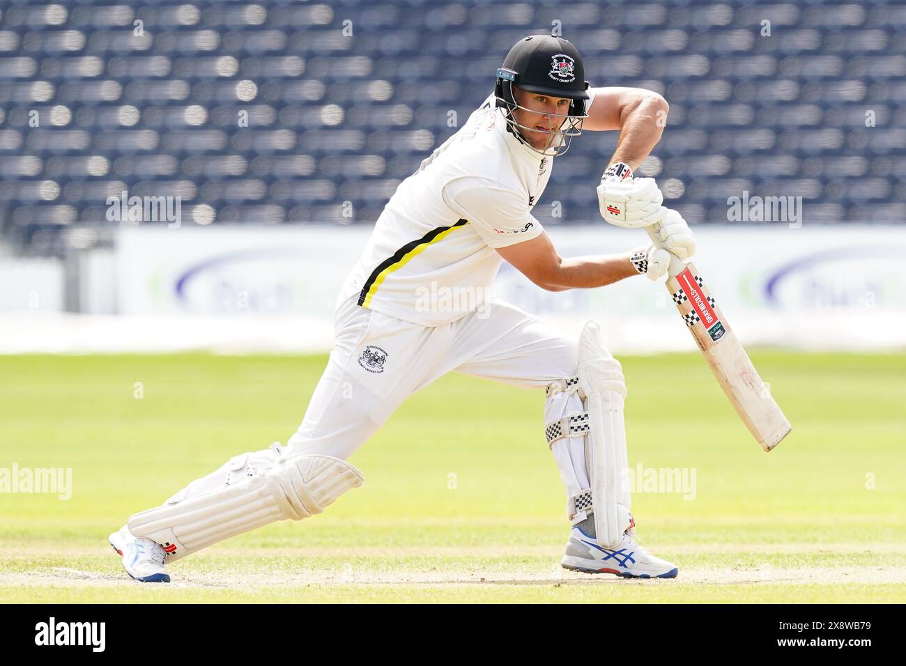 Bristol, UK, 27 May 2024. Gloucestershire's Beau Webster batting during ...