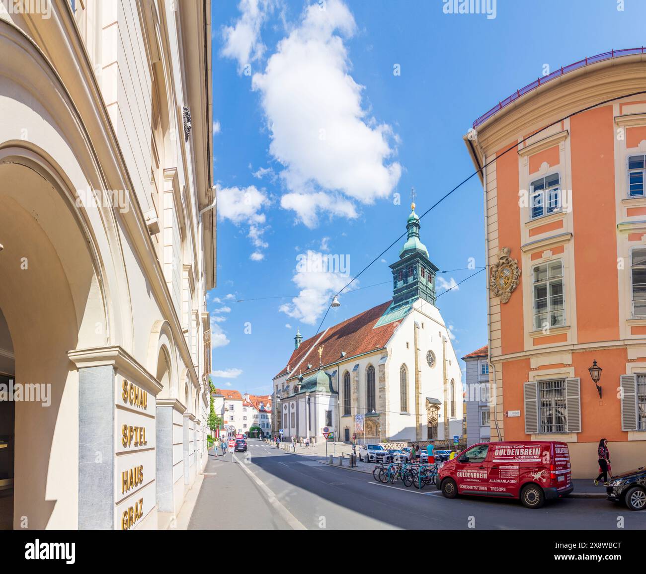 Graz: Graz Cathedral in Region Graz, Steiermark, Styria, Austria Stock ...