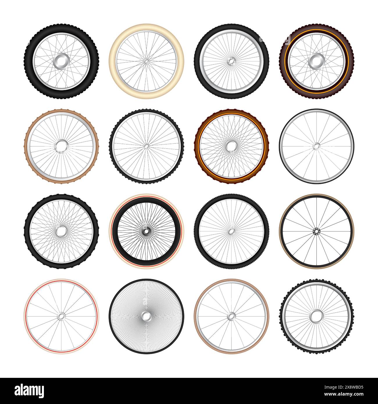 Spokes rims Stock Vector Images - Alamy