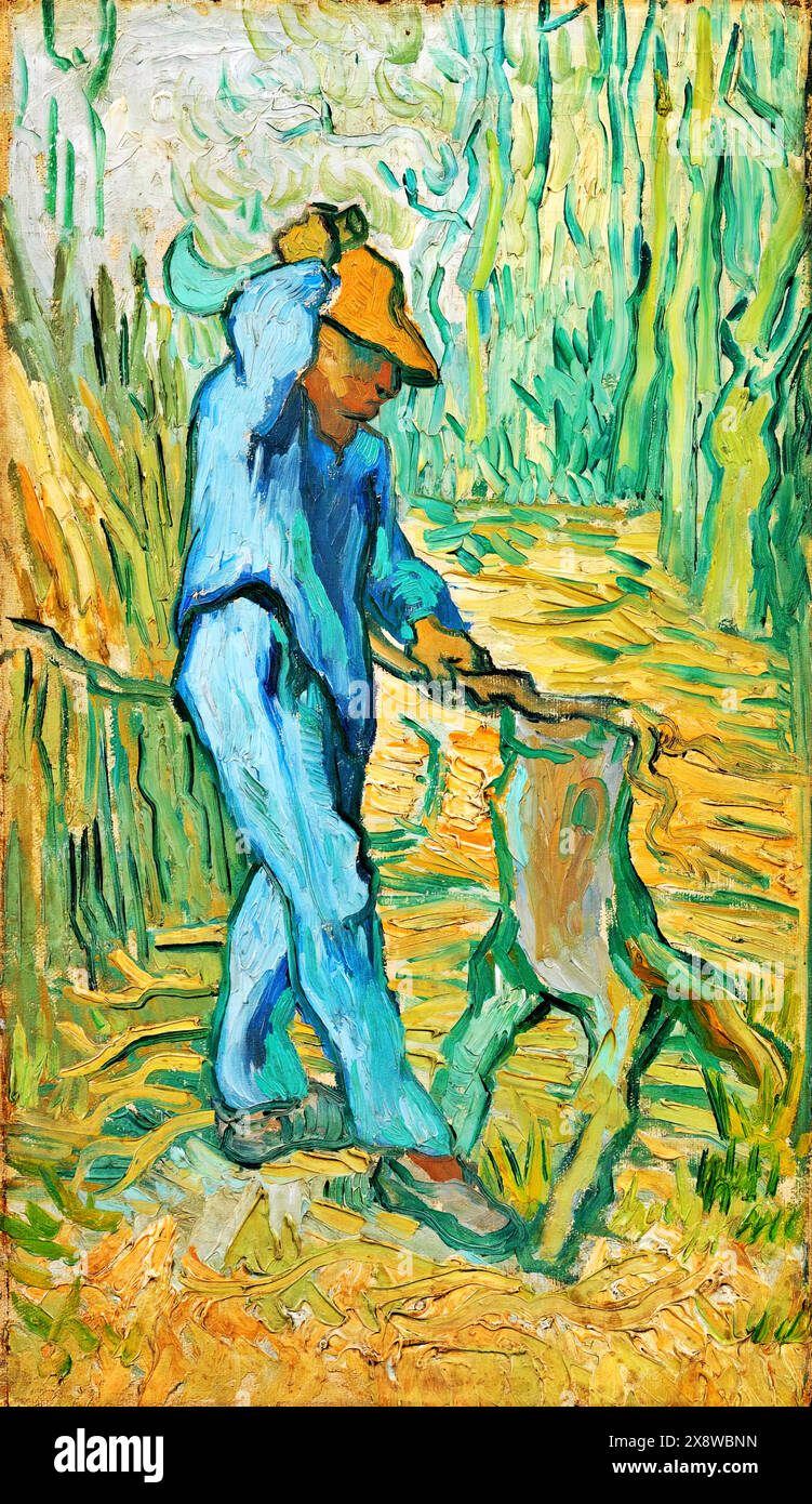 The Woodcutter (after Millet), 1889 (Painting) Artist Gogh, Vincent van ...