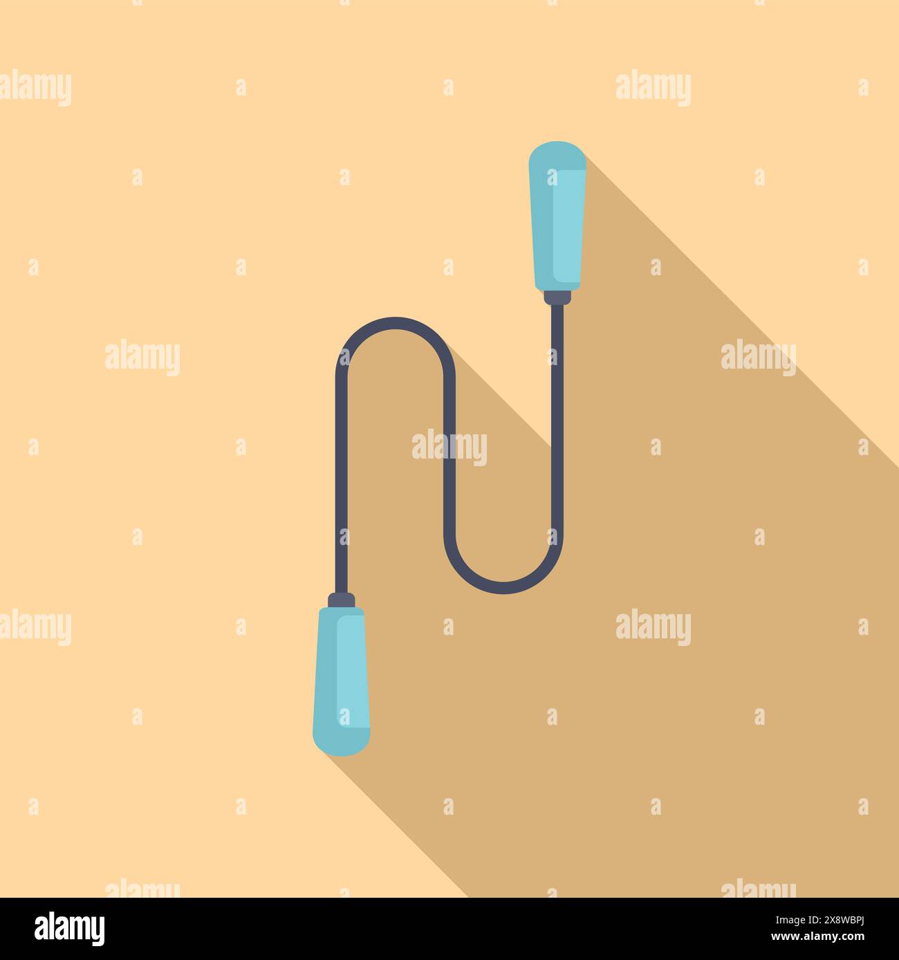Blue skipping rope Stock Vector Images - Alamy