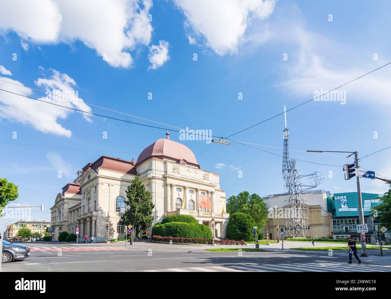 Graz: opera Graz, steel sculpture, the “lightsaber” in Region Graz ...