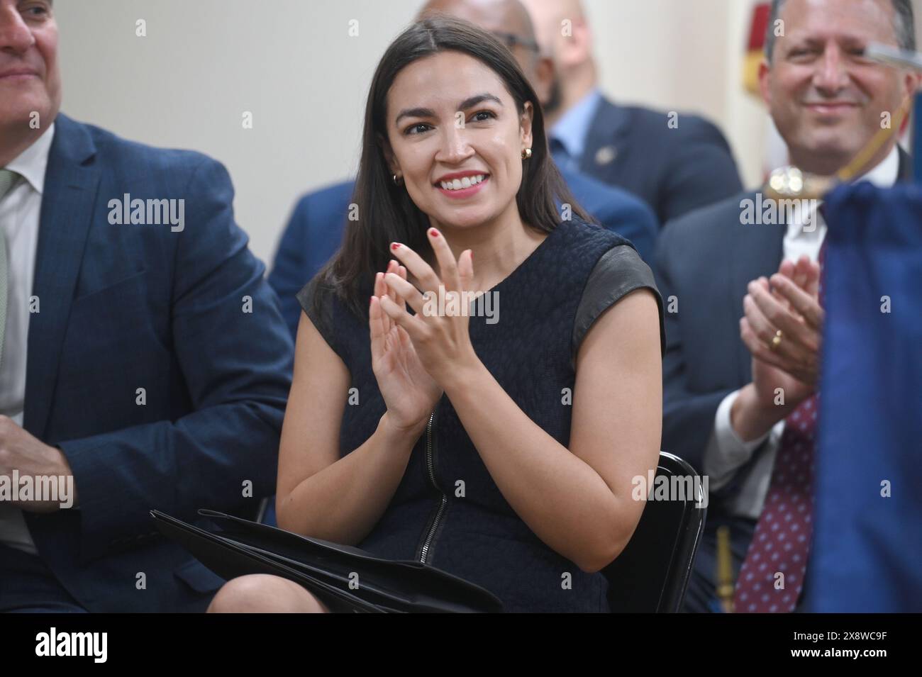 New York, USA. 27th May, 2024. U.S. Representative Alexandria Ocasio ...