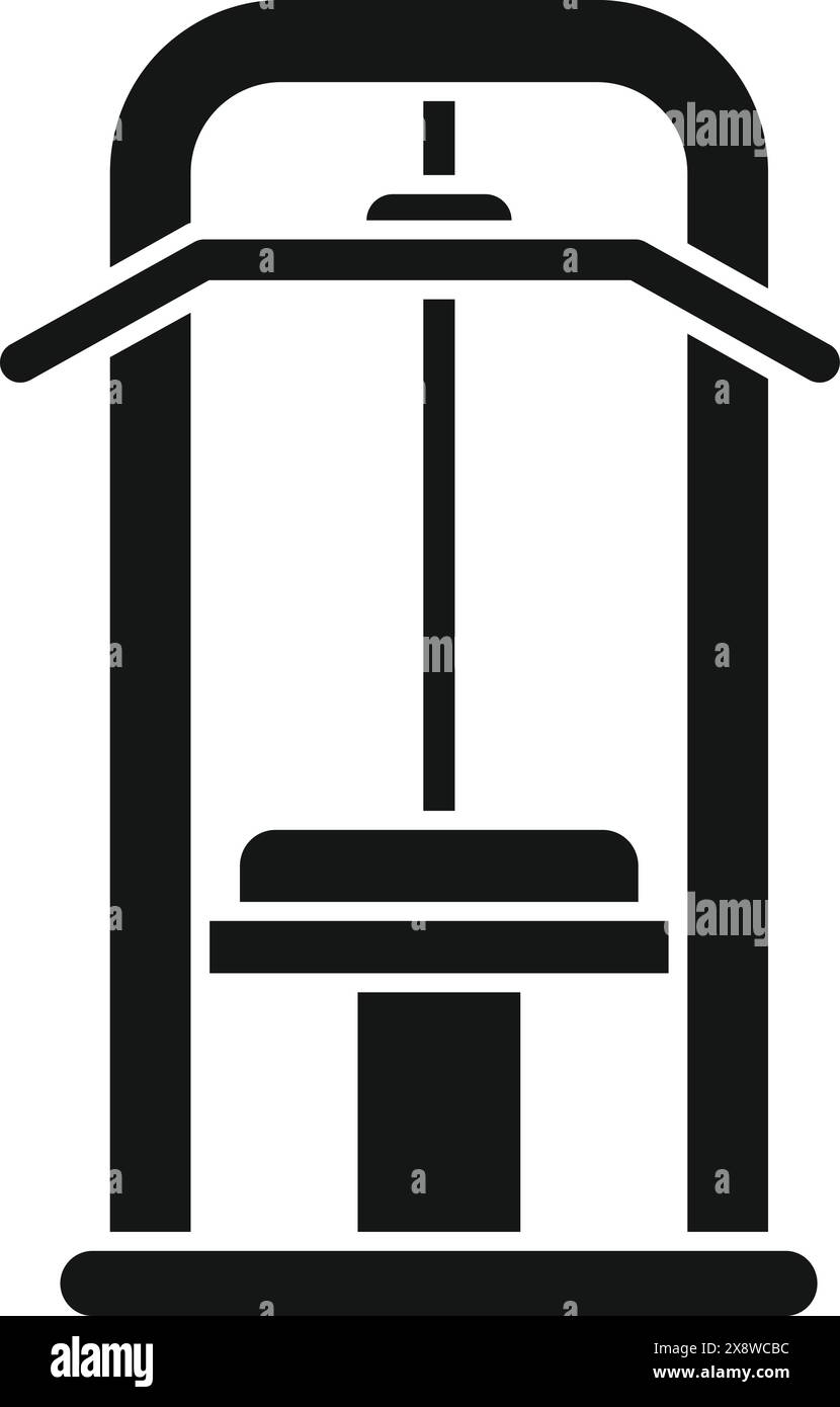 Vector illustration of a traditional british red telephone box, iconic ...