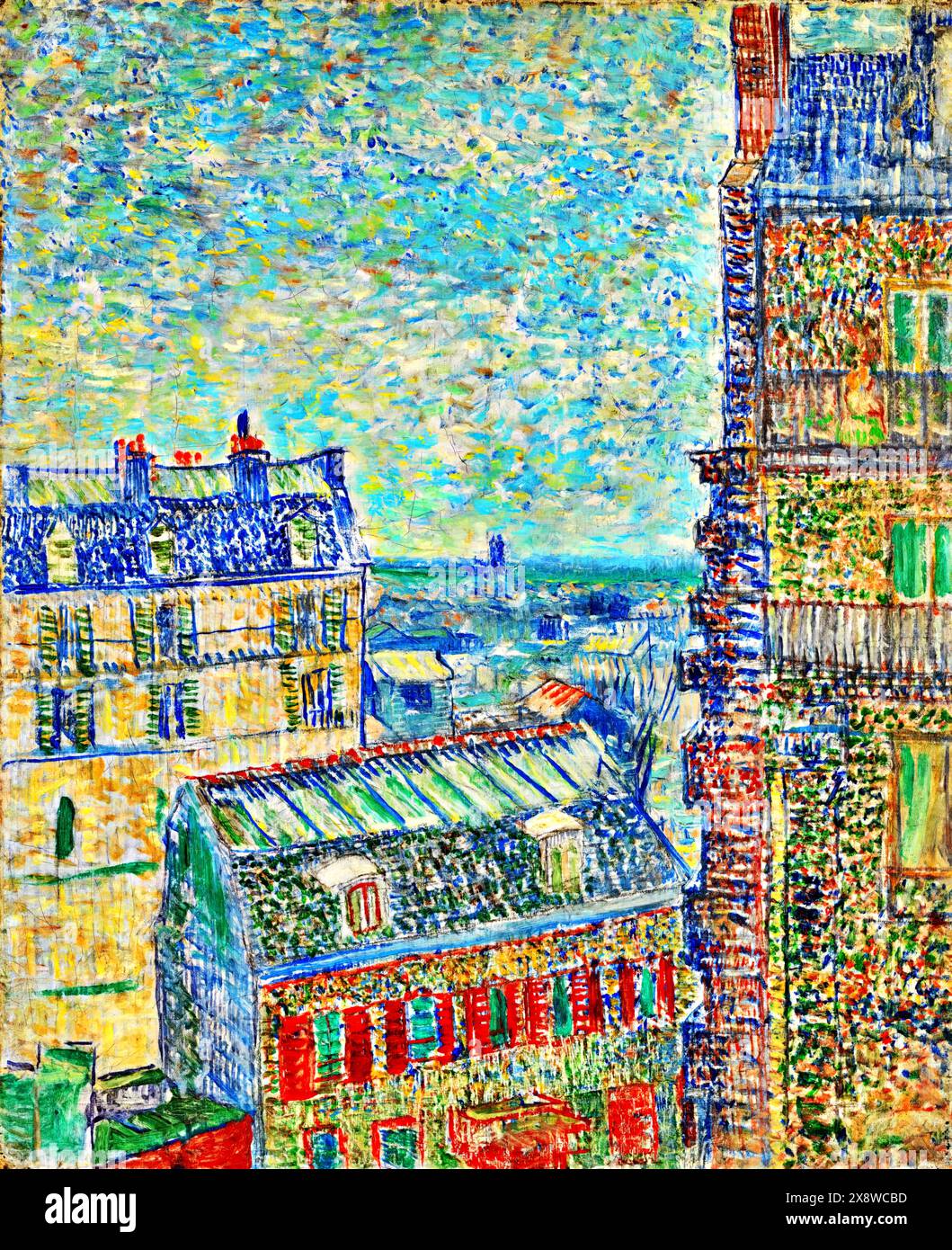 View from Theo's Apartment, 1887 (Painting) Artist Gogh, Vincent van ...