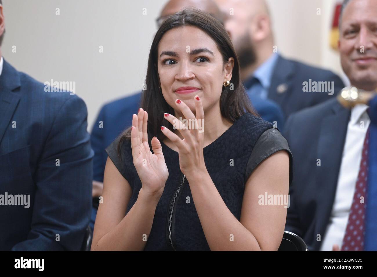 New York, USA. 27th May, 2024. U.S. Representative Alexandria Ocasio ...