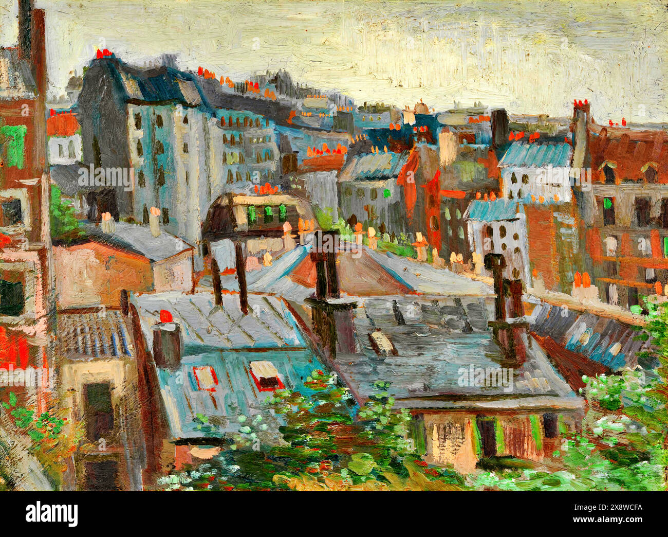 View from Vincent's Studio, 1886 (Painting) Artist Gogh, Vincent van ...