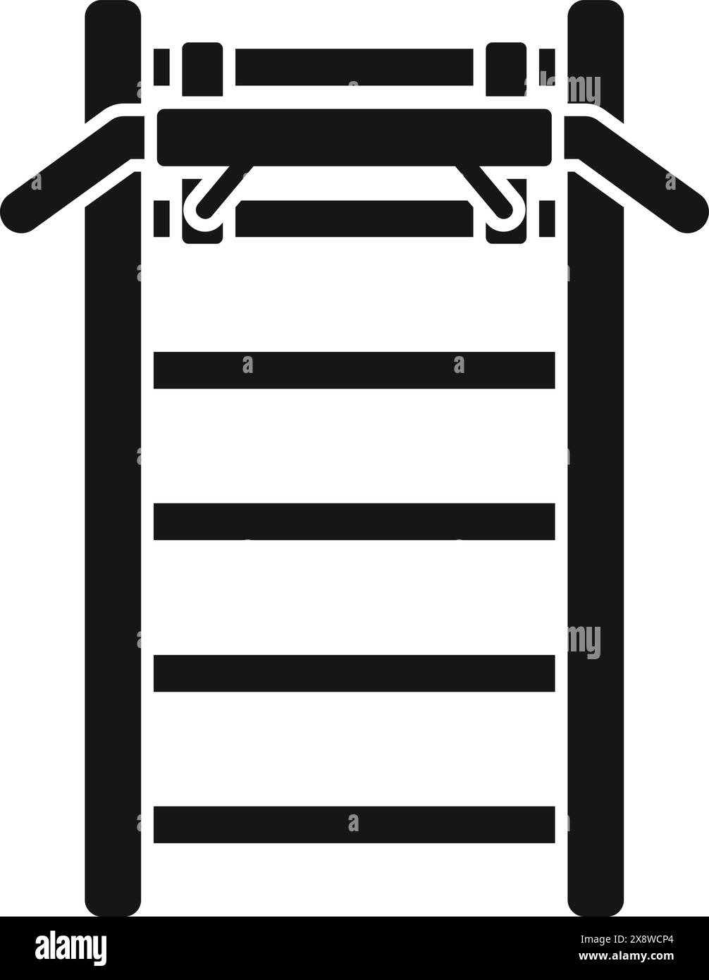 High bar apparatus Stock Vector Images - Alamy