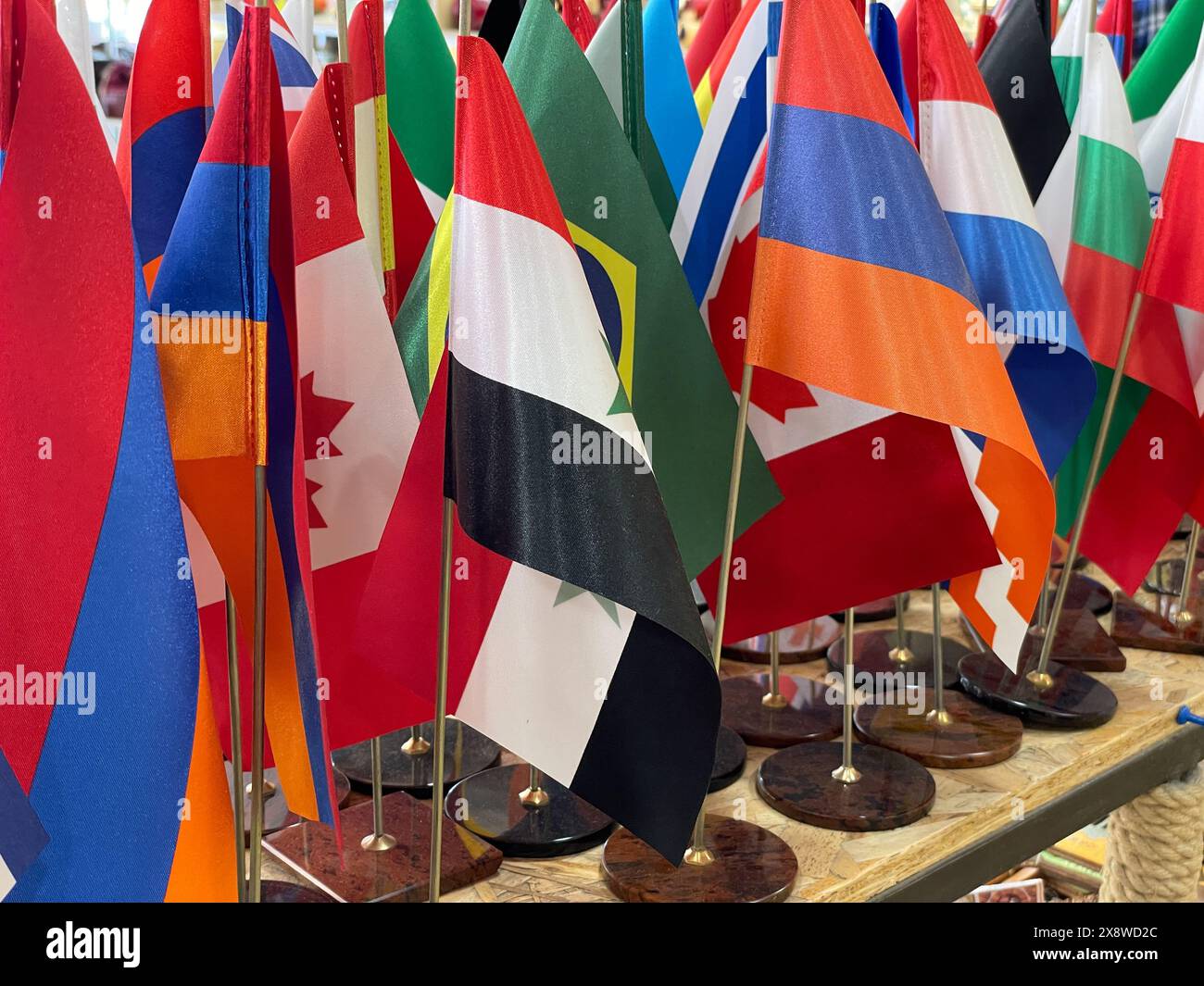 Many flags of different countries of the world Geography Stock Photo ...