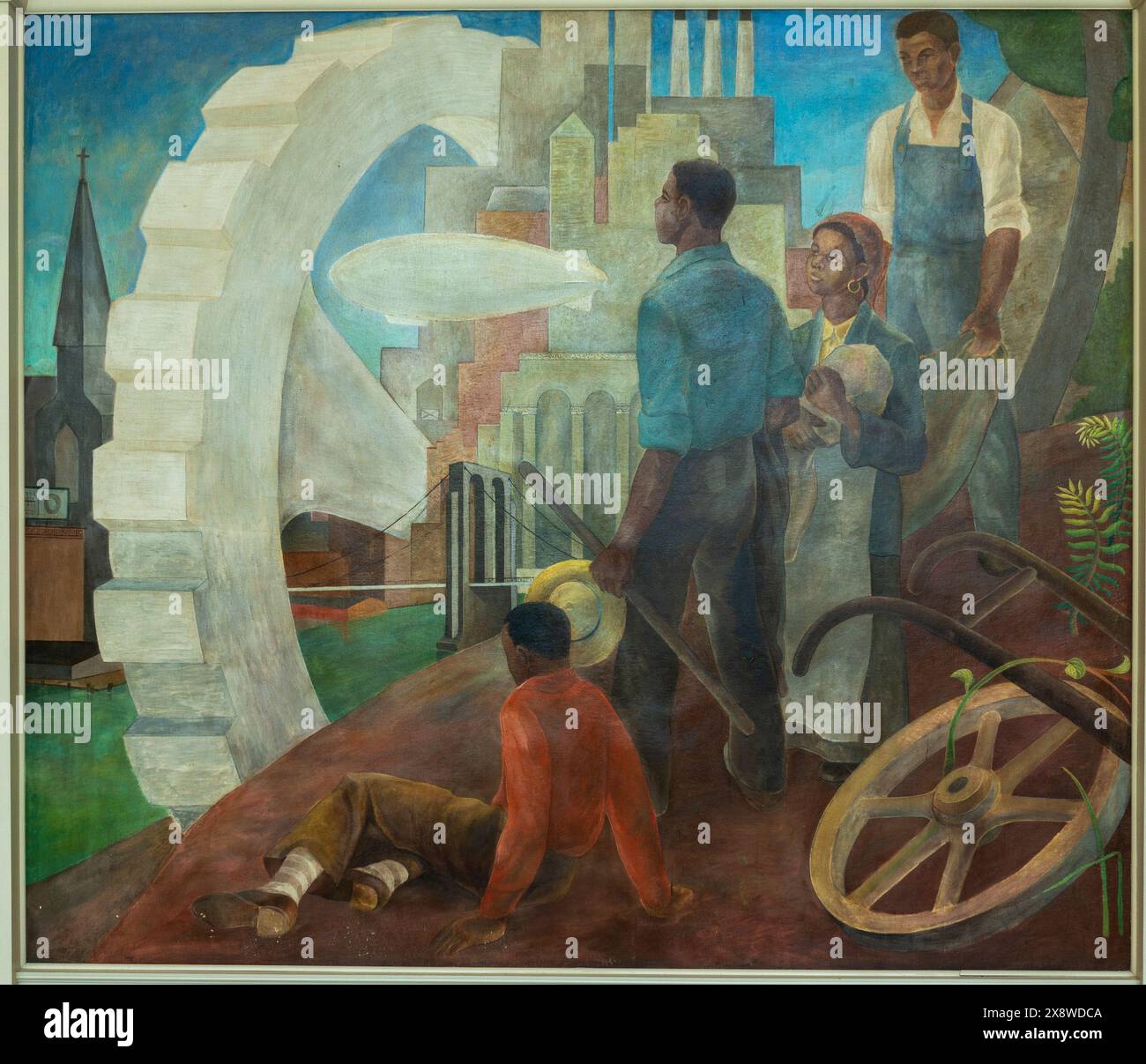 public wall murals done by the WPA at Harlem Hospital in Harlem NYC ...