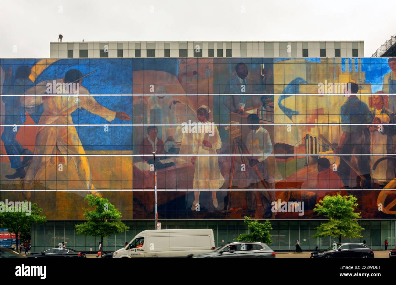 public wall murals done by the WPA at Harlem Hospital in Harlem NYC ...
