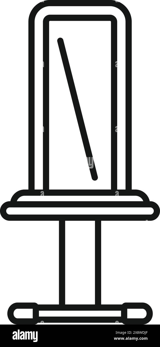 Vector illustration of a modern office swivel chair designed with ...