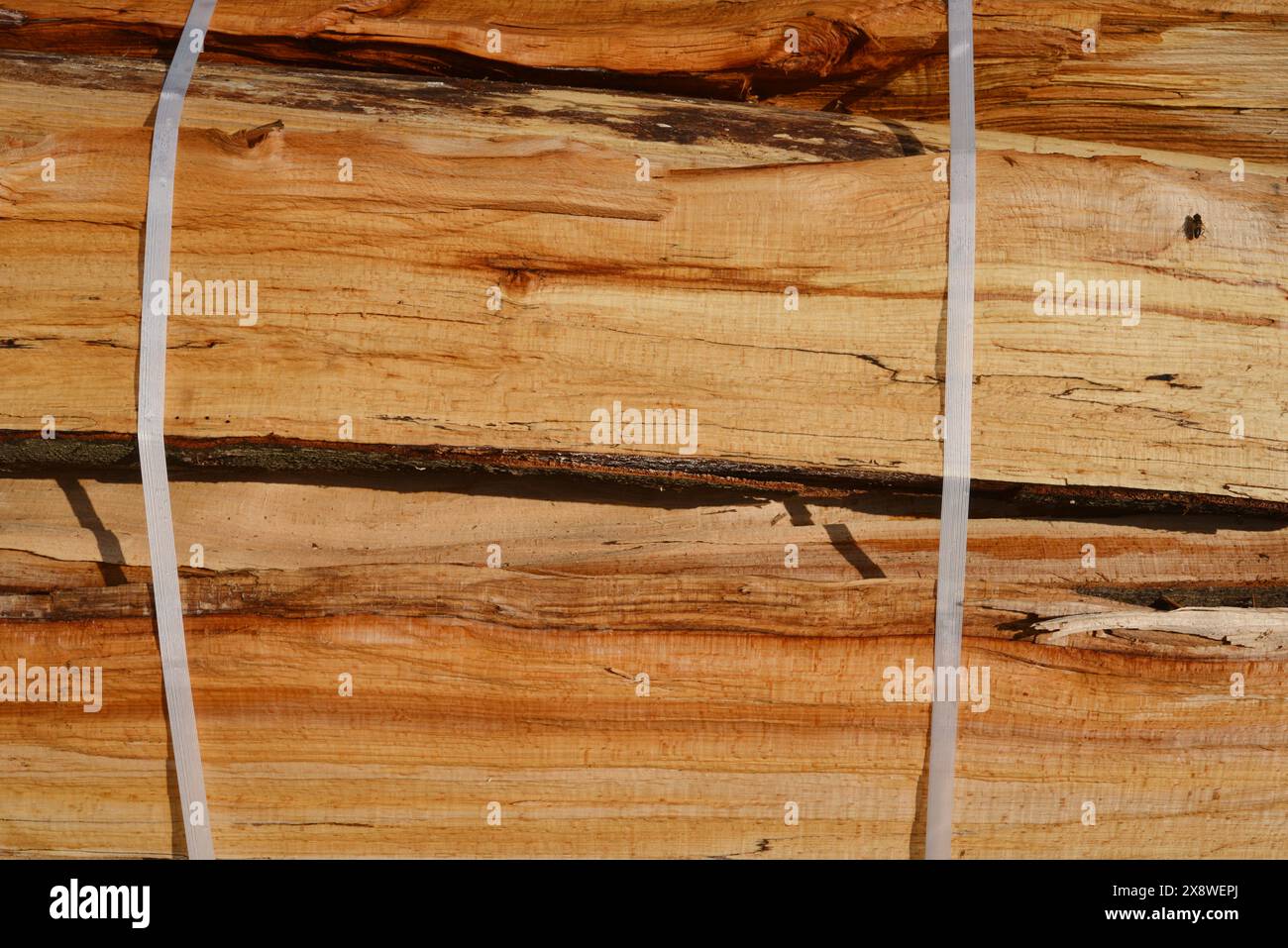 tied logs background texture natural material Stock Photo - Alamy