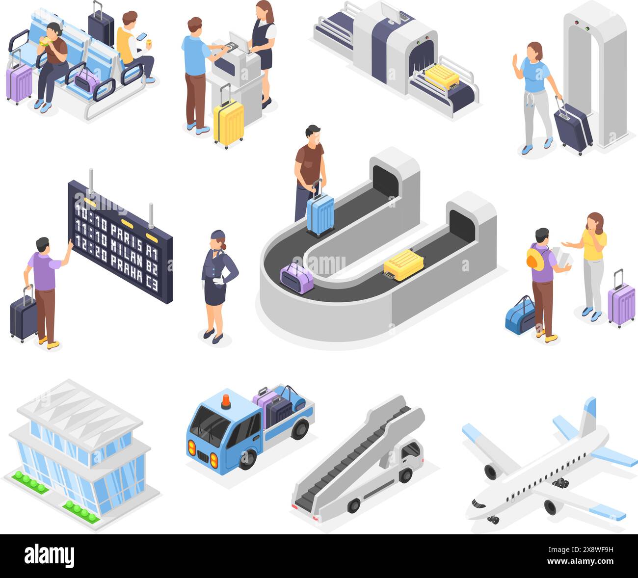 Airport security team Stock Vector Images - Alamy