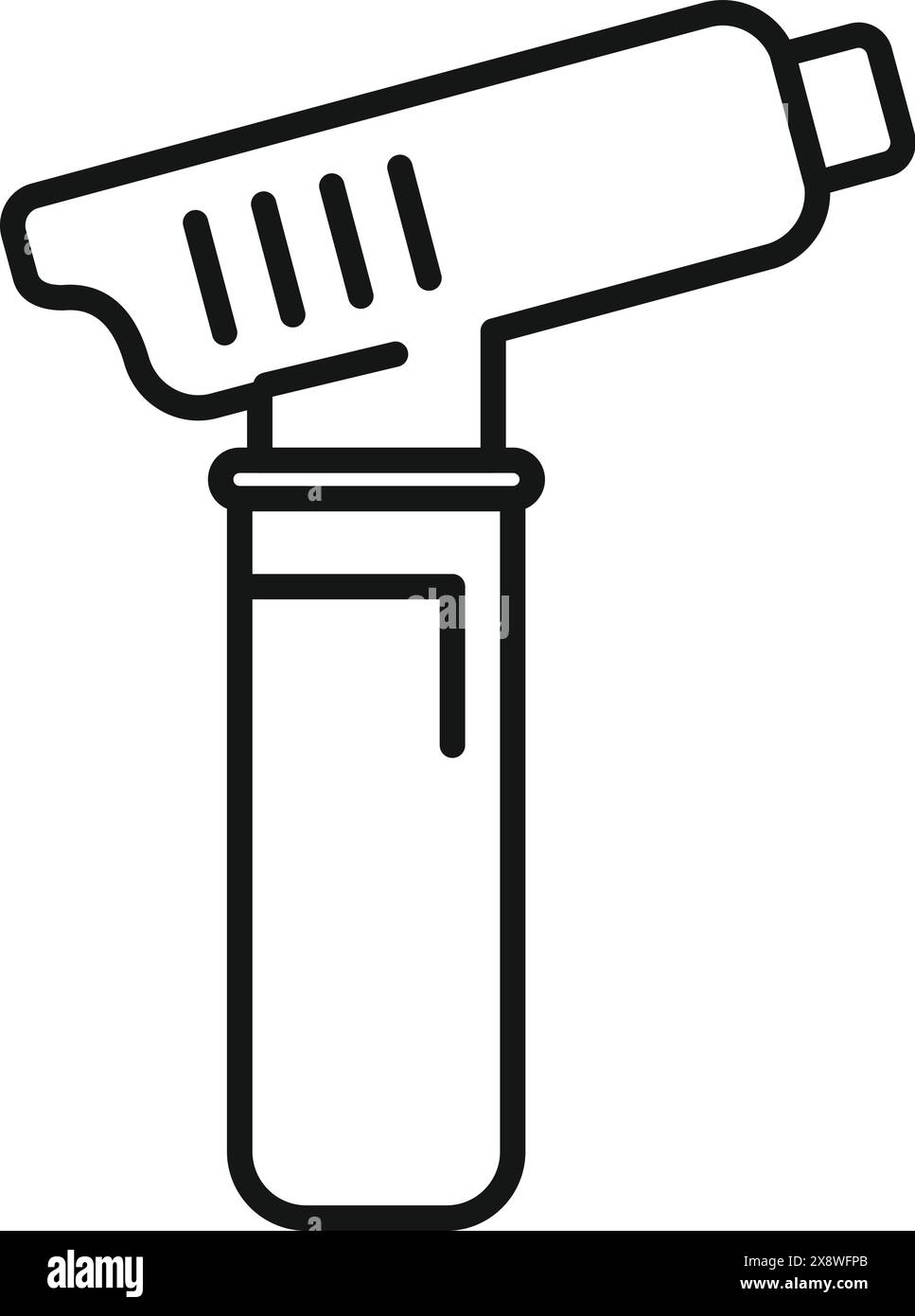 Line art vector of an otoscope, a tool for ear examination Stock Vector ...