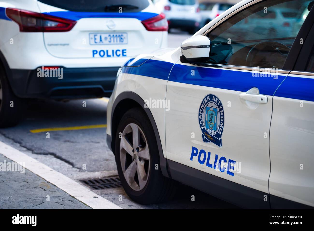 Rhodes, Greece - 21.10.2023: Police cars near Rhodes Police ...