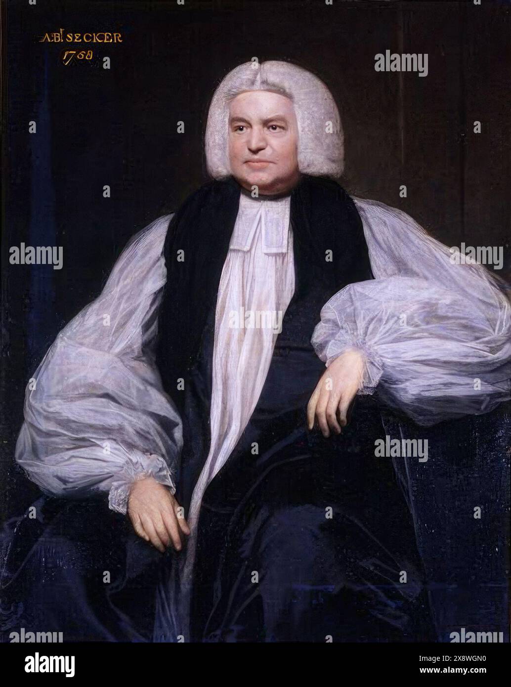 Thomas Secker Archbishop of Canterbury. Joshua Reynolds. 1758 Stock ...