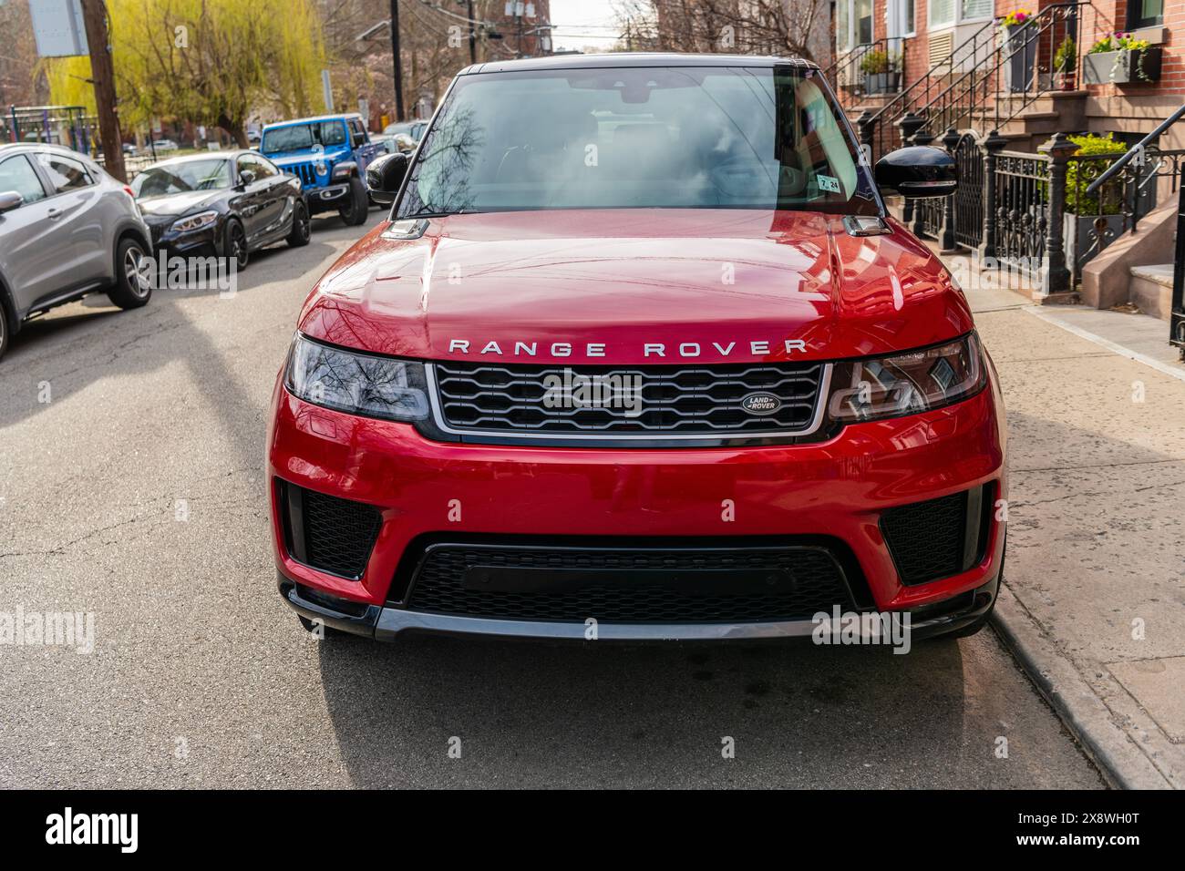 New York City, USA - April 01, 2024: 2019 Land Rover Range Rover Sport ...