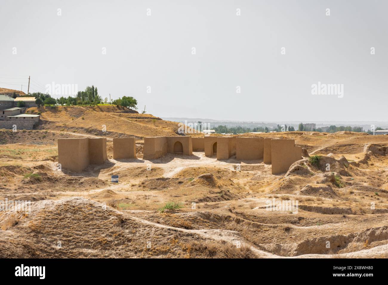 Ruins Of Ancient Panjakent Old Settlement In Tajikistan Stock Photo Ruins Of Ancient Panjakent Old Settlement In Tajikistan Stock Photo