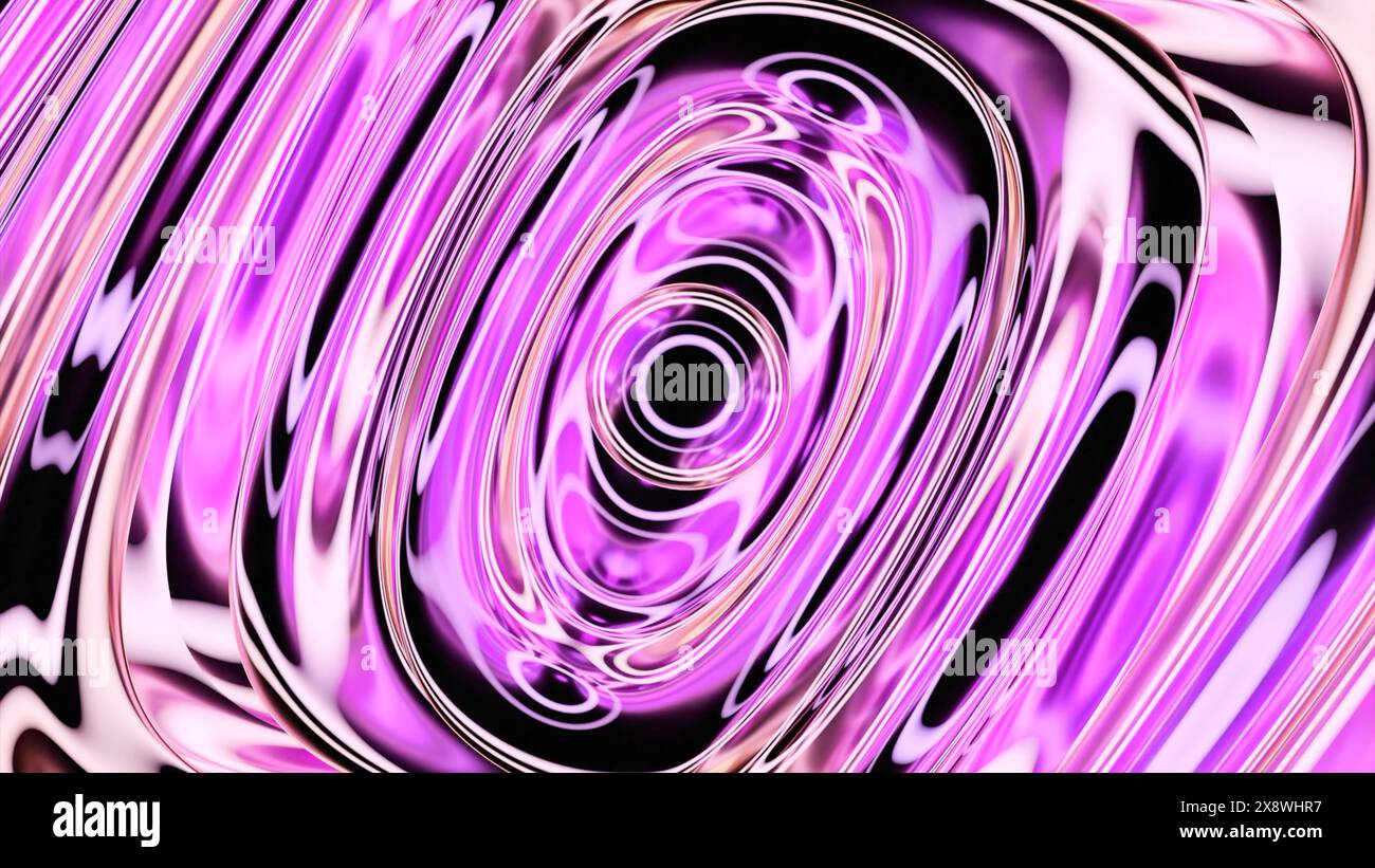 Metallic plasma moves with waves. Design. Animation of moving metallic ...