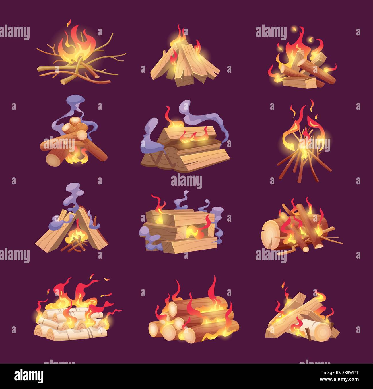 Bark piles Stock Vector Images - Alamy