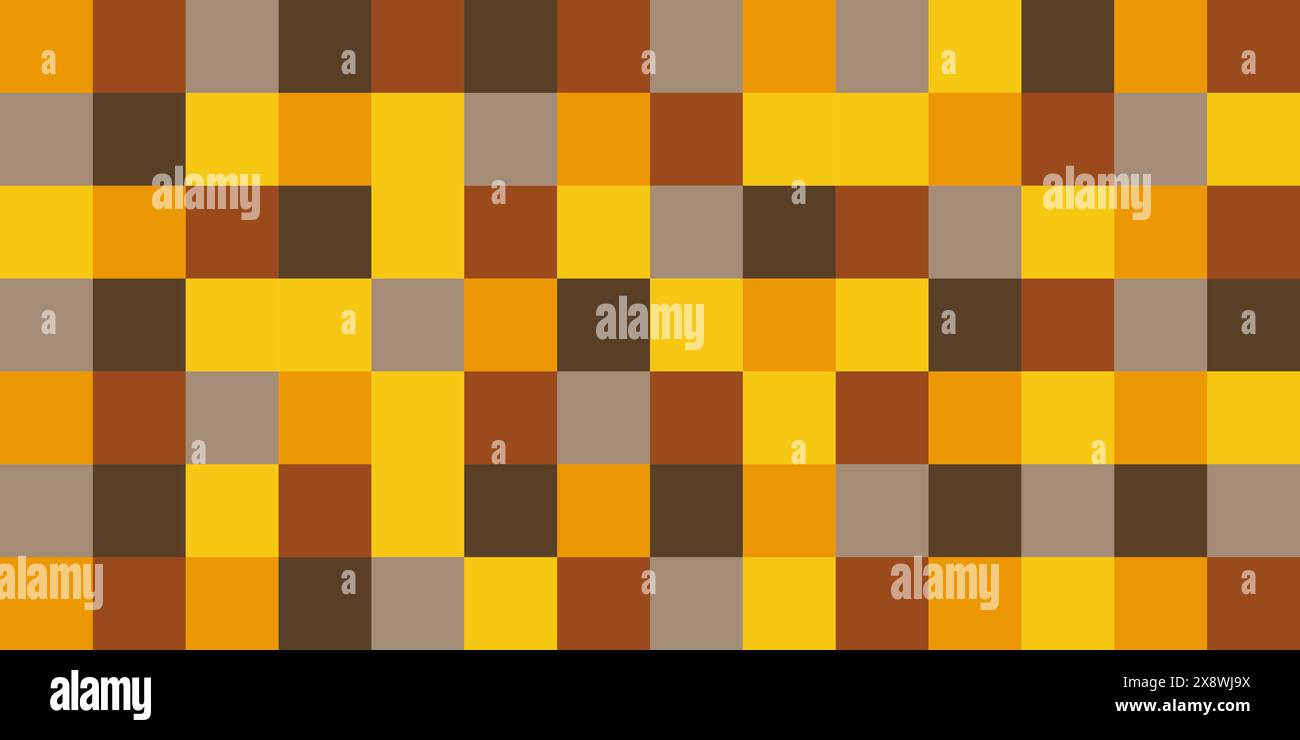 Yellow color scheme wallpaper vector. Chess background. Geometric ...