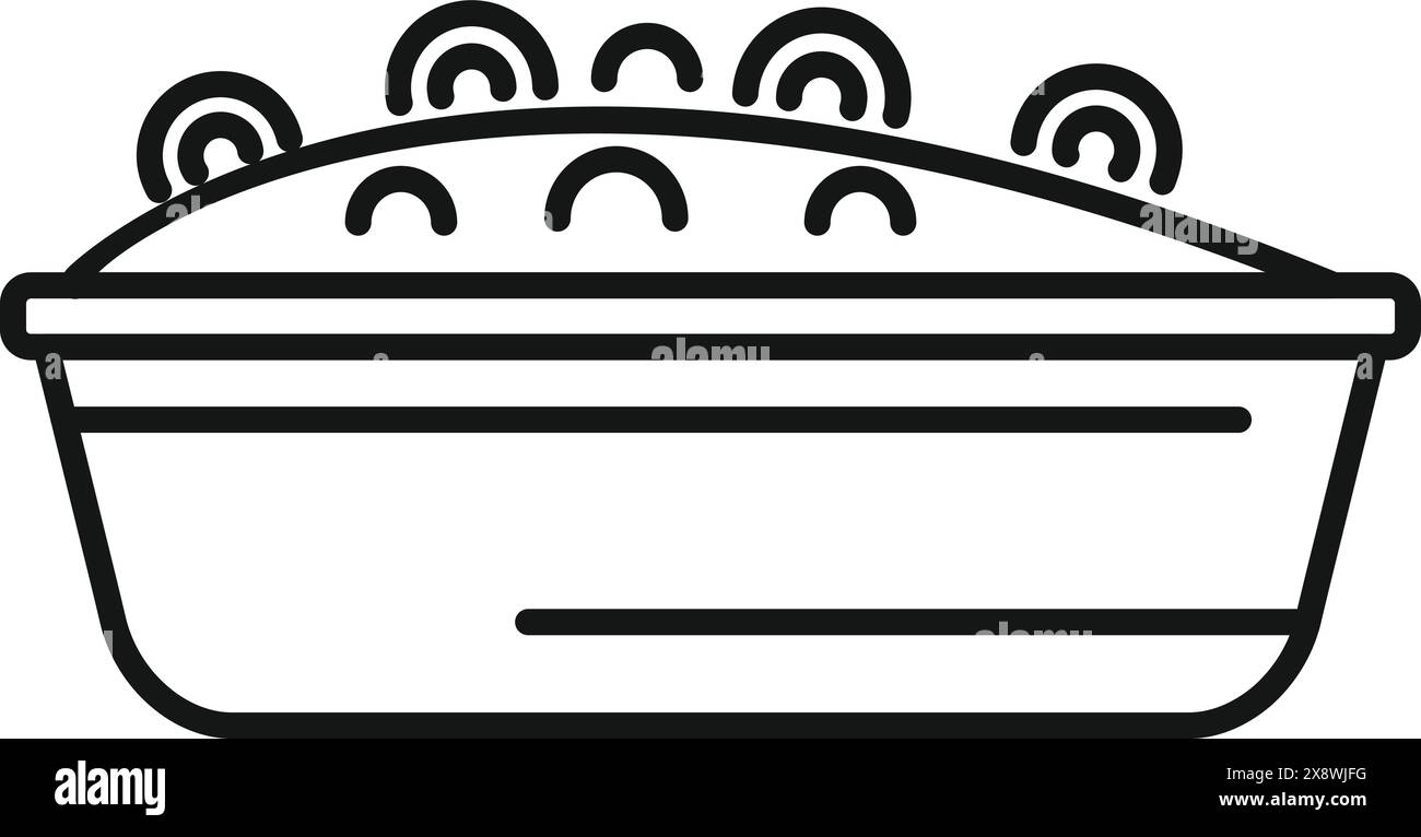 Simple black and white handdrawn pie cartoon illustration with steam ...