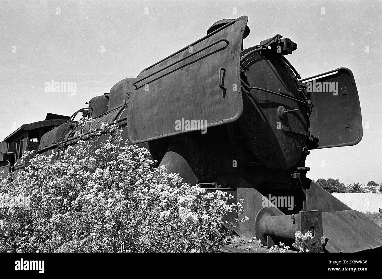 Locomotive graveyard in Buenos Aires, Argentina, circa 1970s Stock ...
