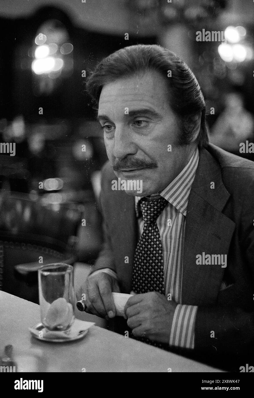 Argentine TV presenter and radio announcer Roberto Galán, during a show ...