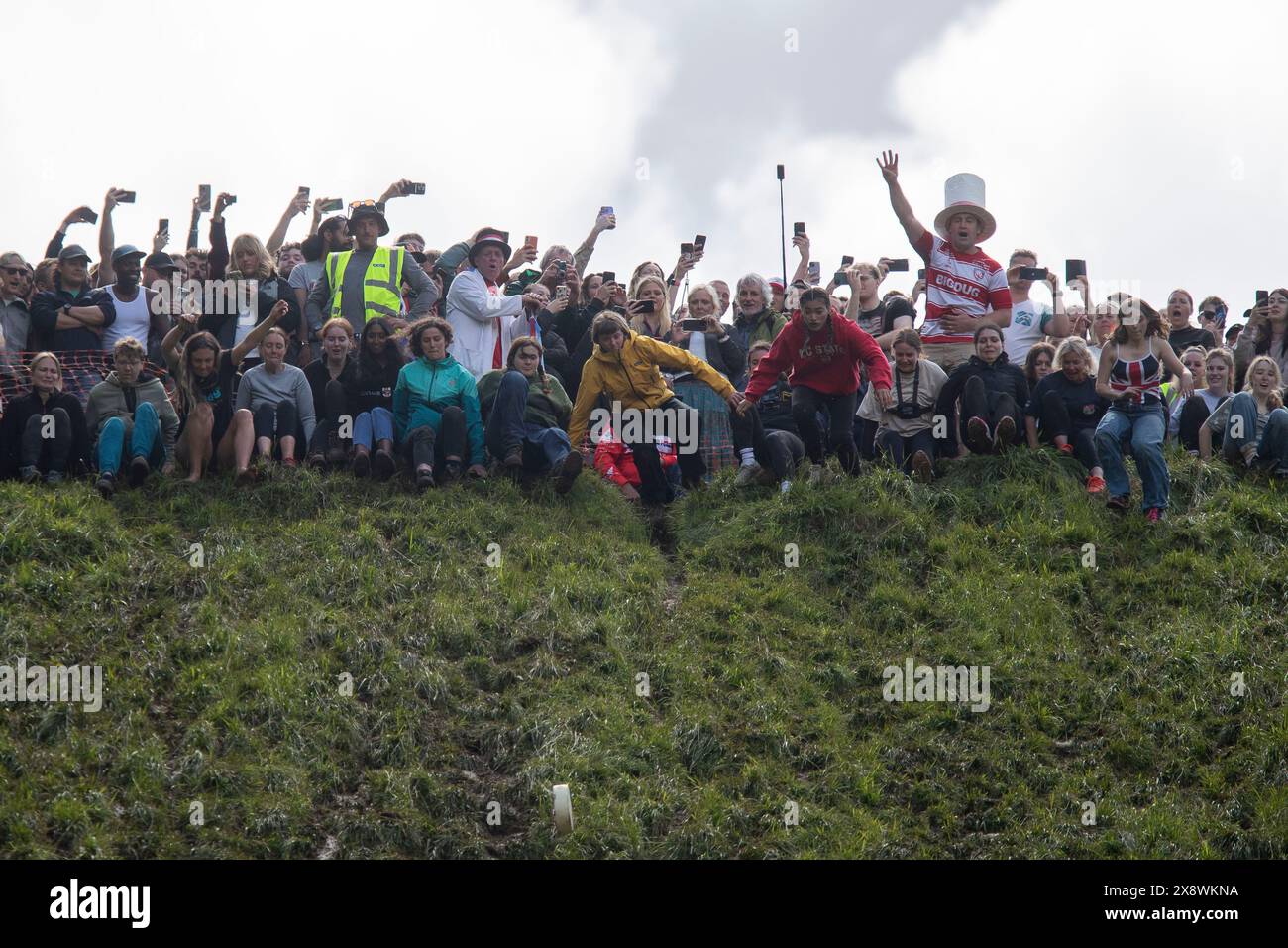 The women’s race of the 2024 Cooper’s Hill Cheese Rolling and Wake ...