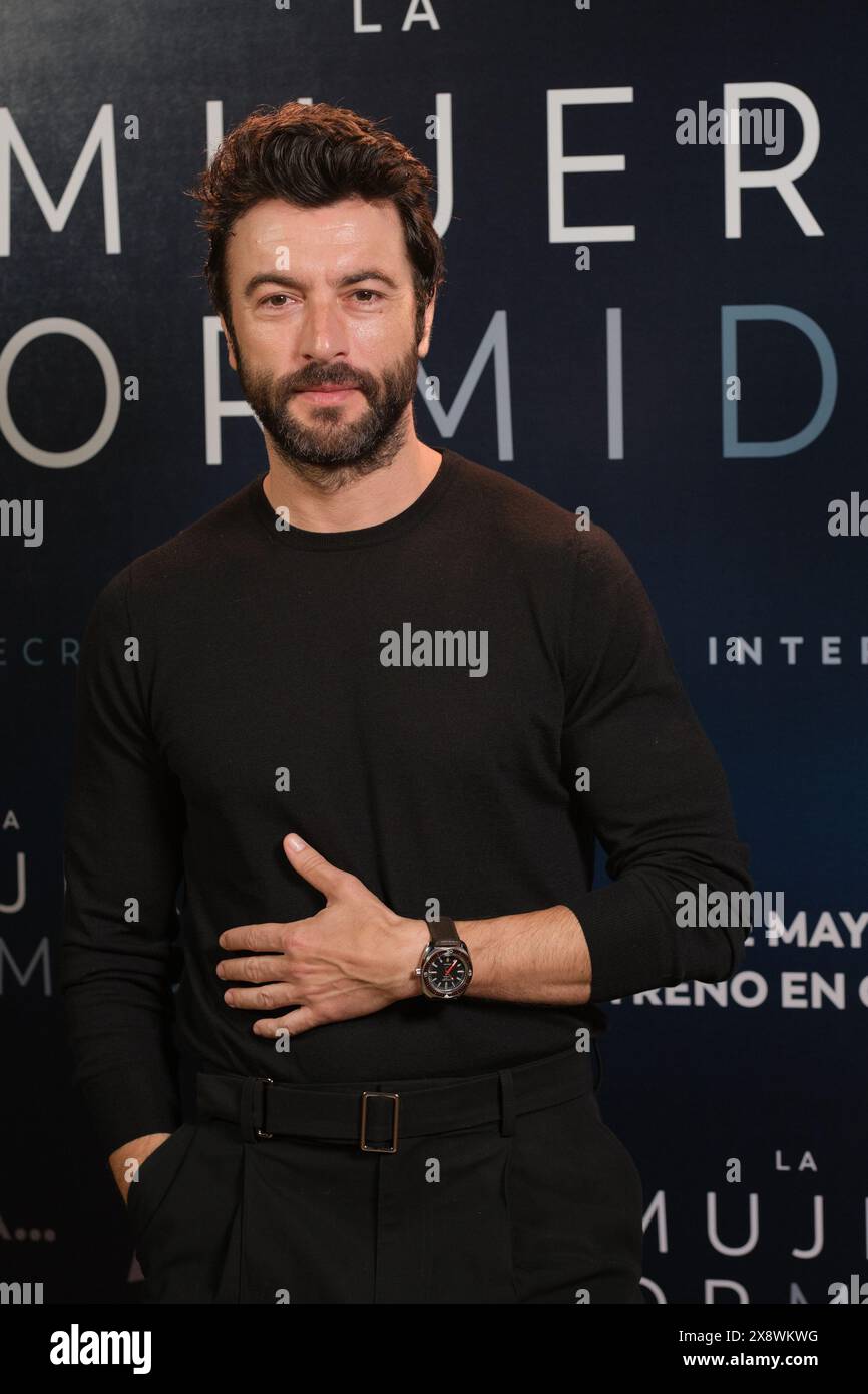 Actor Javier Rey attends the photocall of the movie La Mujer Dormida in ...
