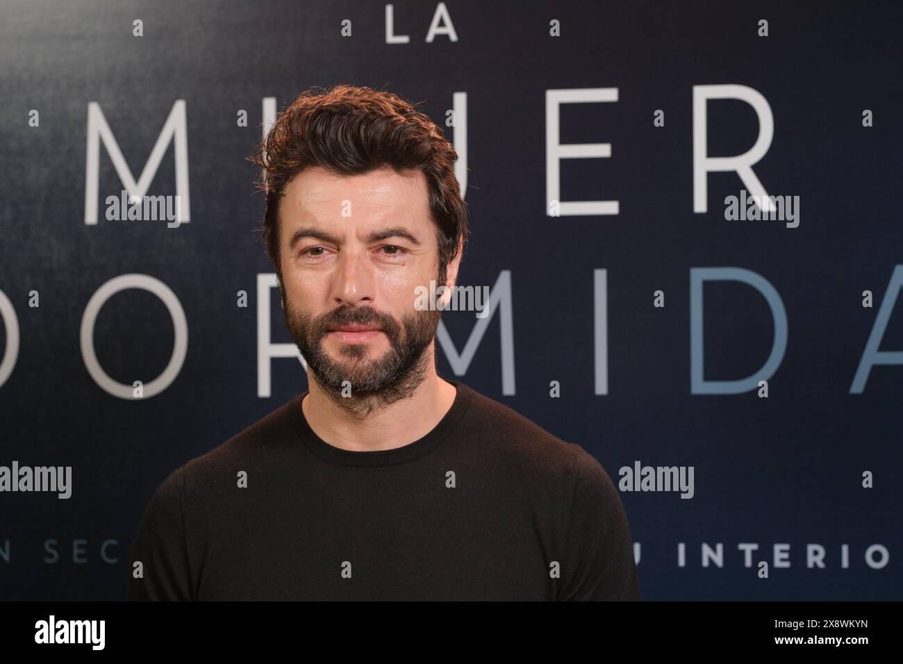 Actor Javier Rey attends the photocall of the movie La Mujer Dormida in Madrid, May 27, 2024 ...