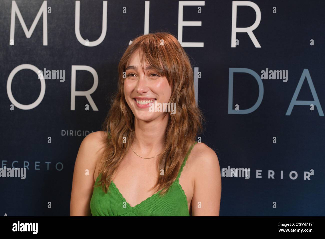 Actress Almudena Amor attends the photocall of the movie La Mujer Dormida in Madrid, May 27 ...