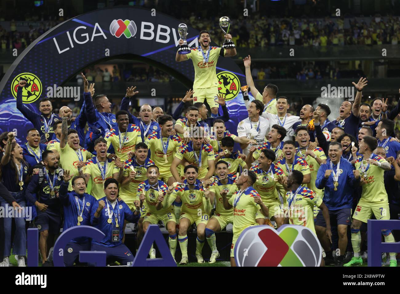 Mexico City, Mexico. 26th May, 2024. Henry Martín #21, of Club America ...