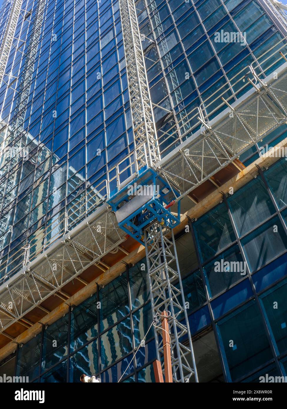 Construction of a multi-storey building. Housing industry. A place for ...