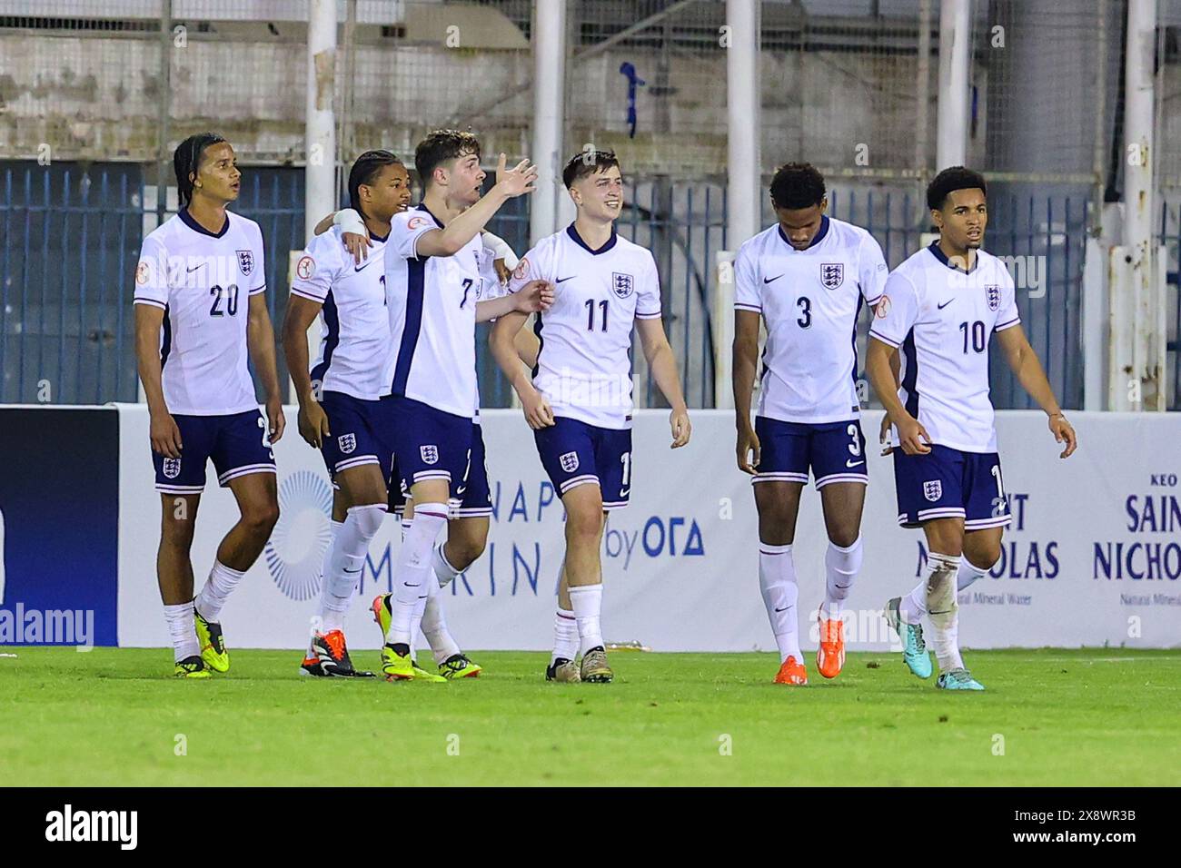 Larnaca, Cyprus, May 27th 2024: Players of England celebrate scoring (2 ...