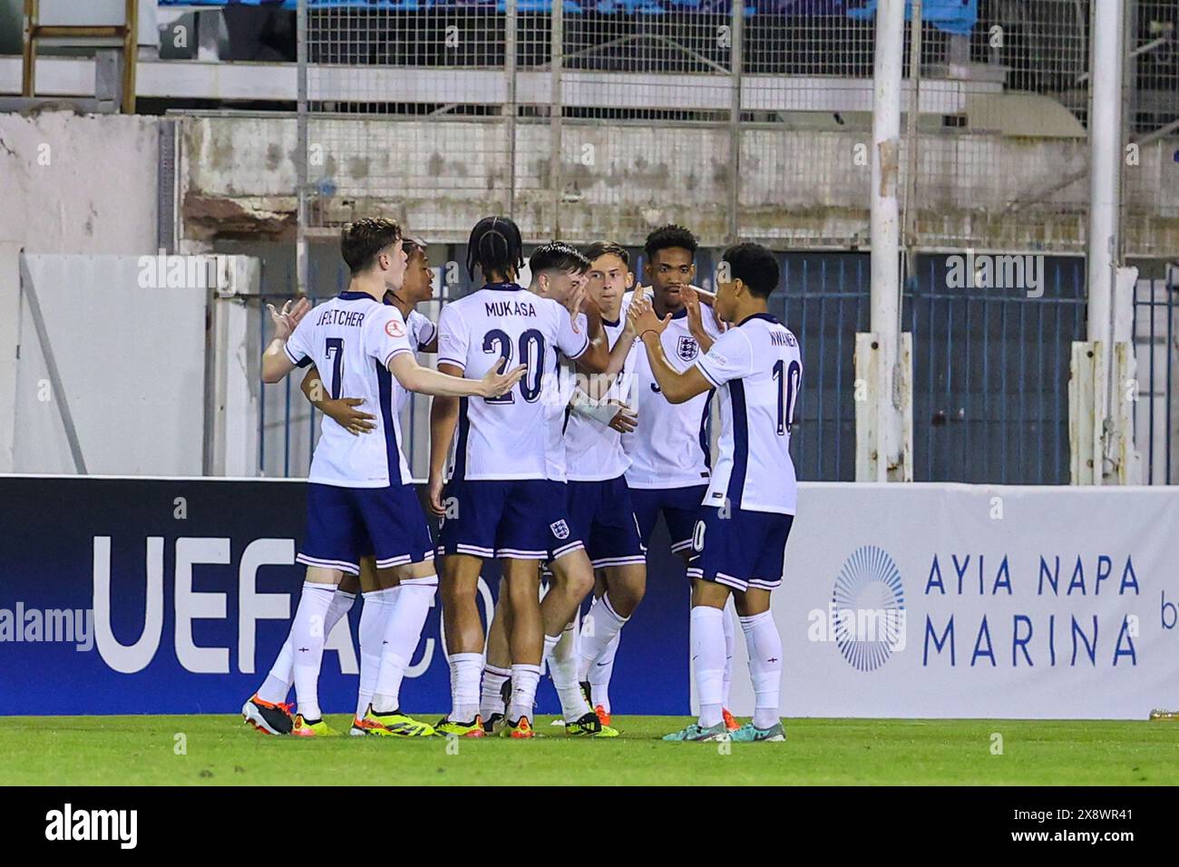 Larnaca, Cyprus, May 27th 2024: Players of England celebrate scoring (2 ...