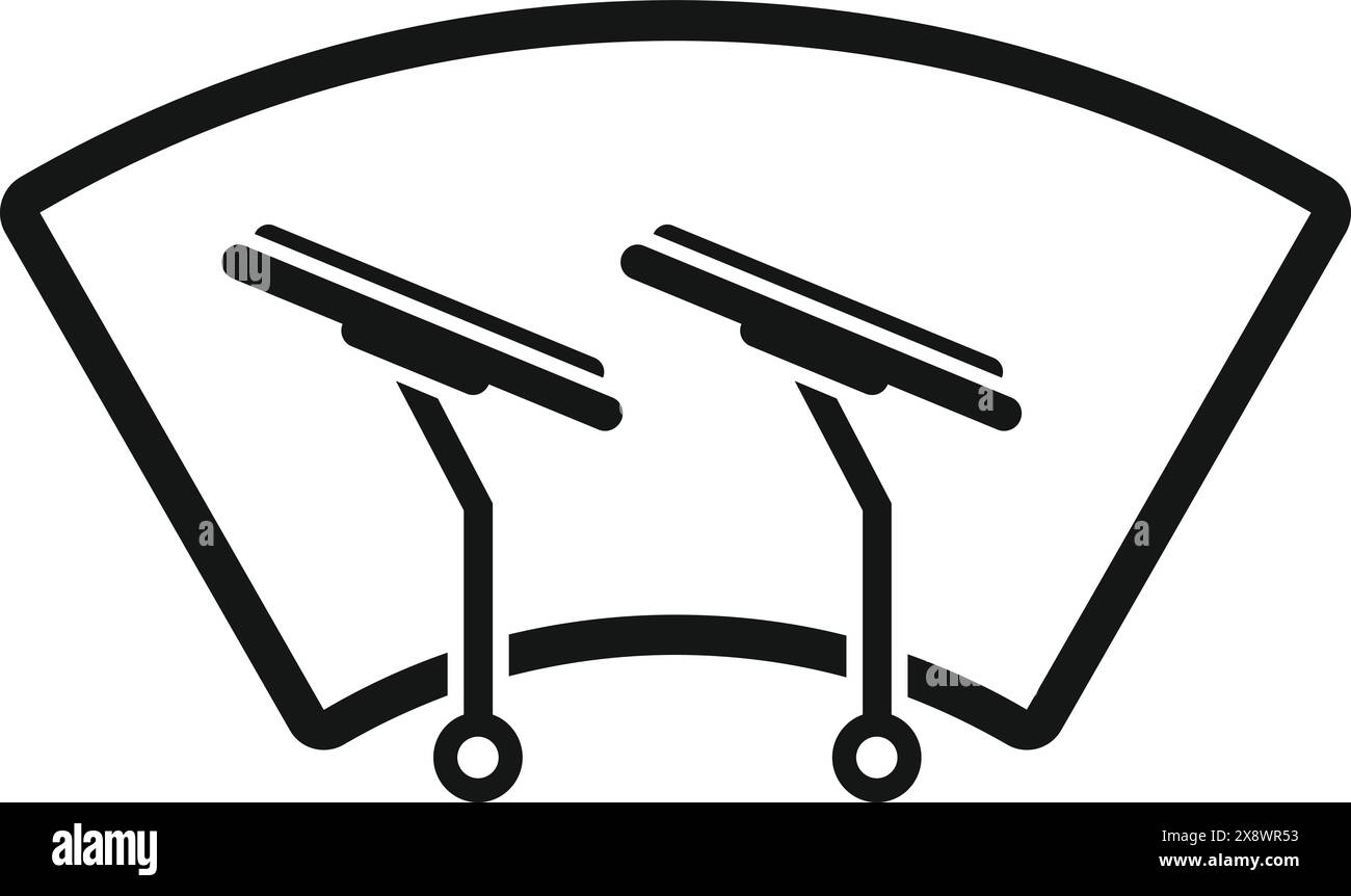 Wiper blades illustration Black and White Stock Photos & Images - Alamy