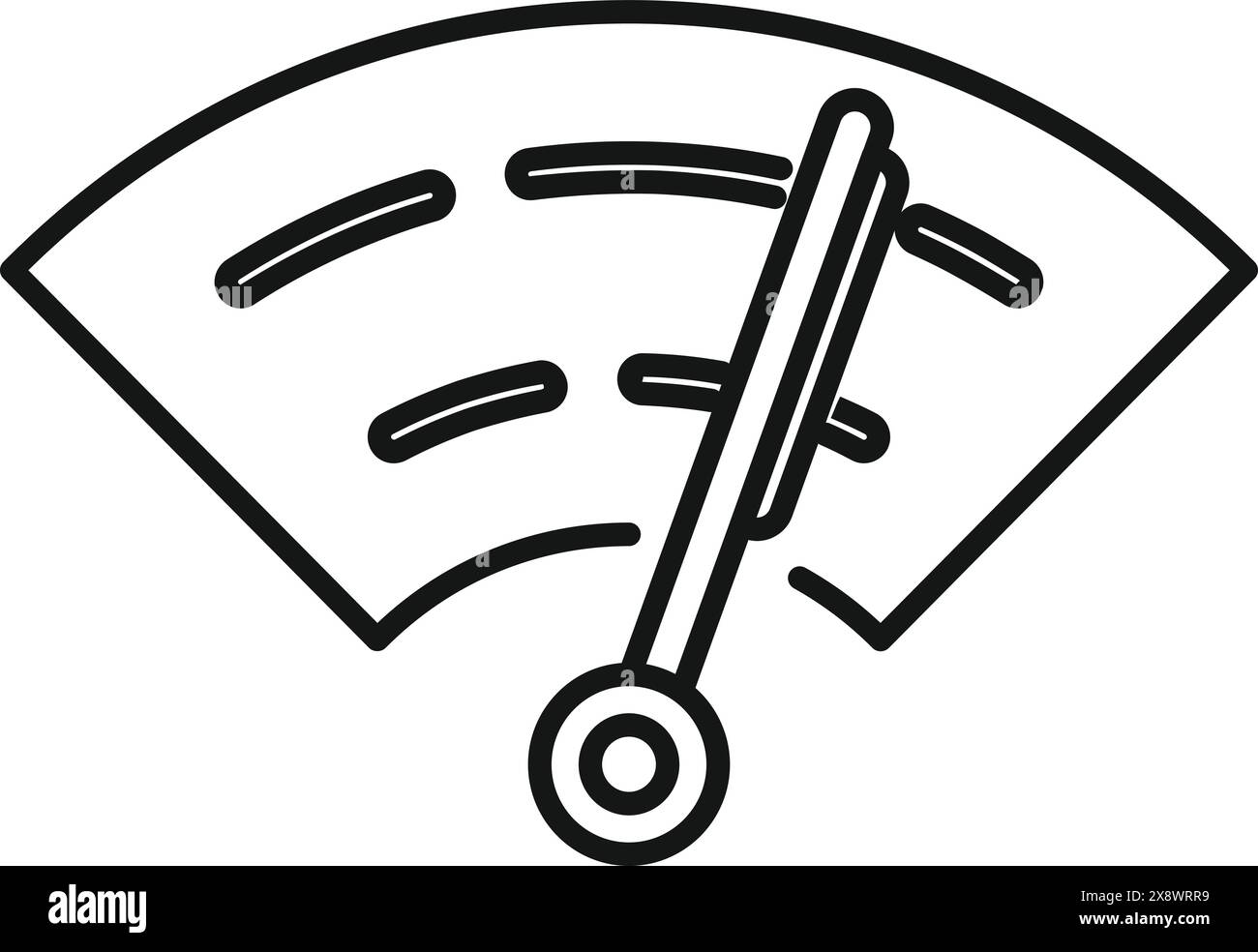 Black and white line art of a car speedometer for use in various ...