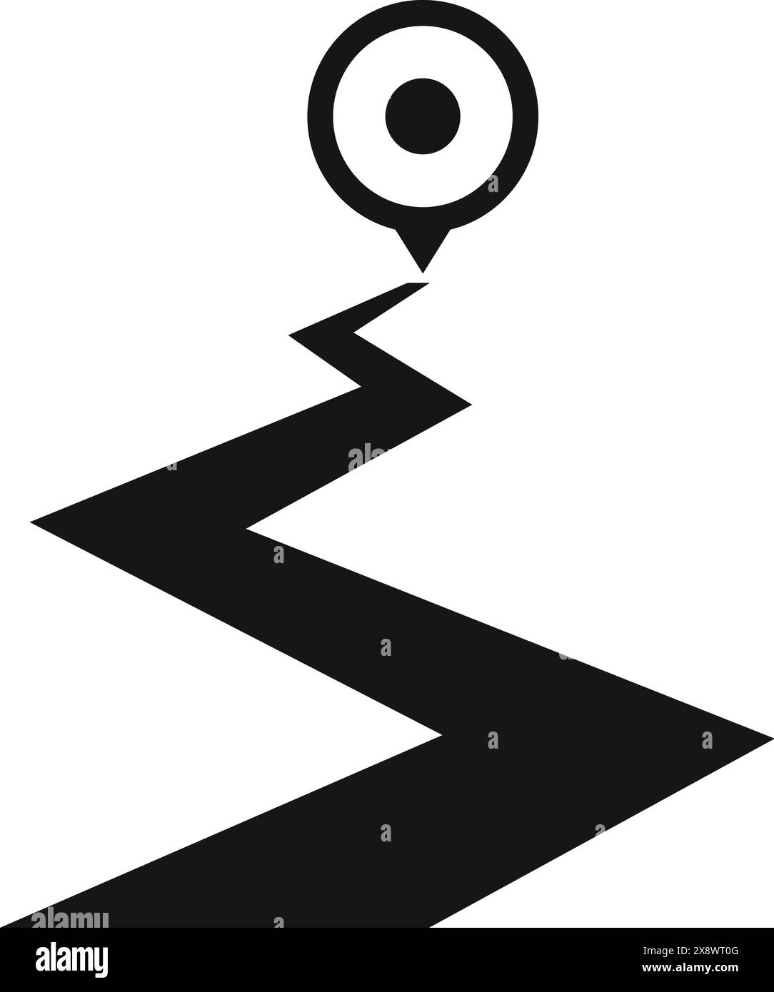 Monochrome image depicting a stylized staircase leading up to a ...