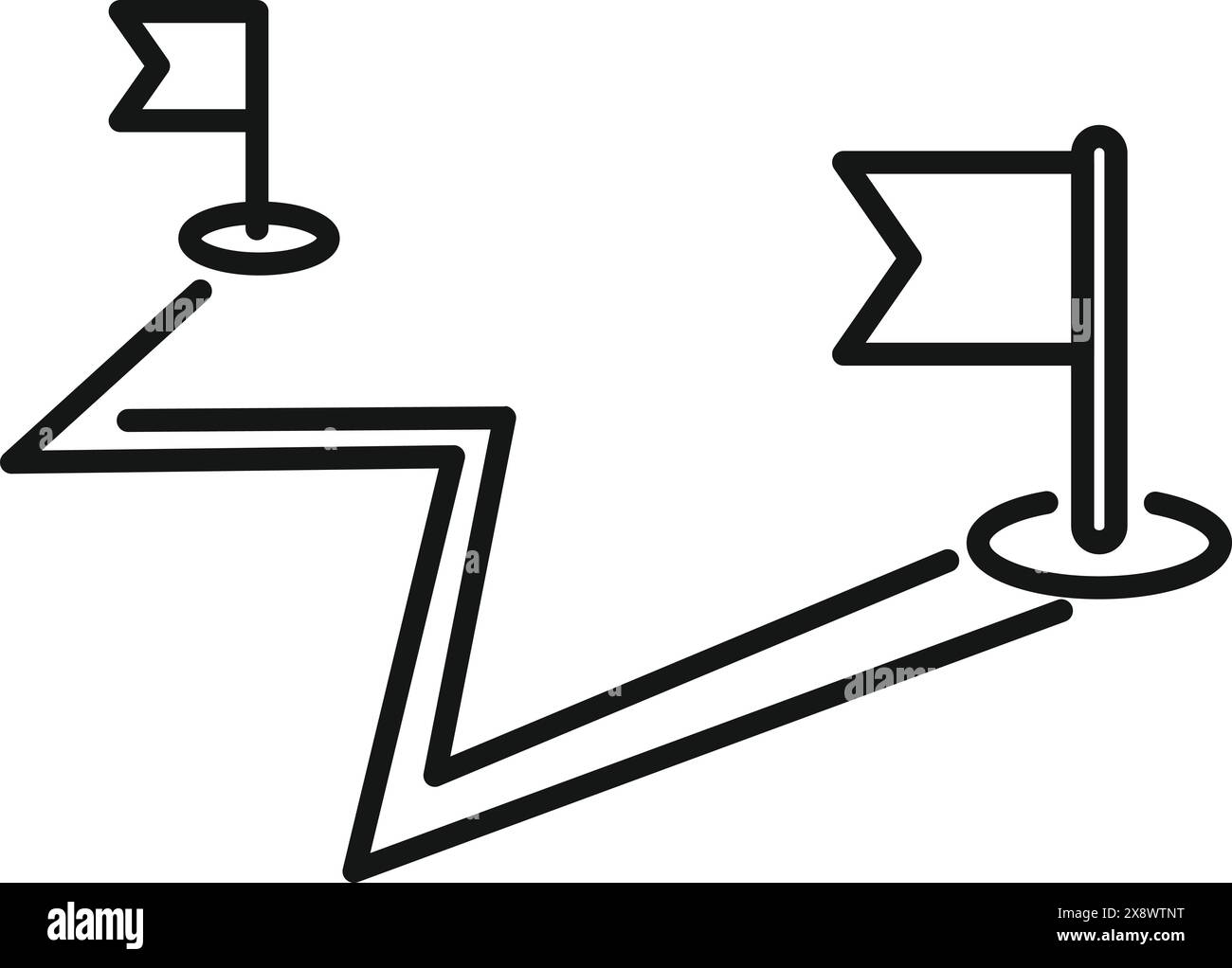 Pathway metaphor Stock Vector Images - Alamy