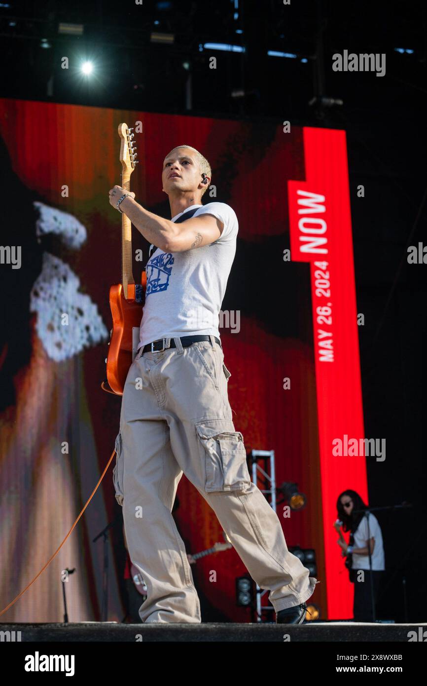 Napa, USA. 26th May, 2024. Dominic Fike performs on Day 3 of BottleRock ...