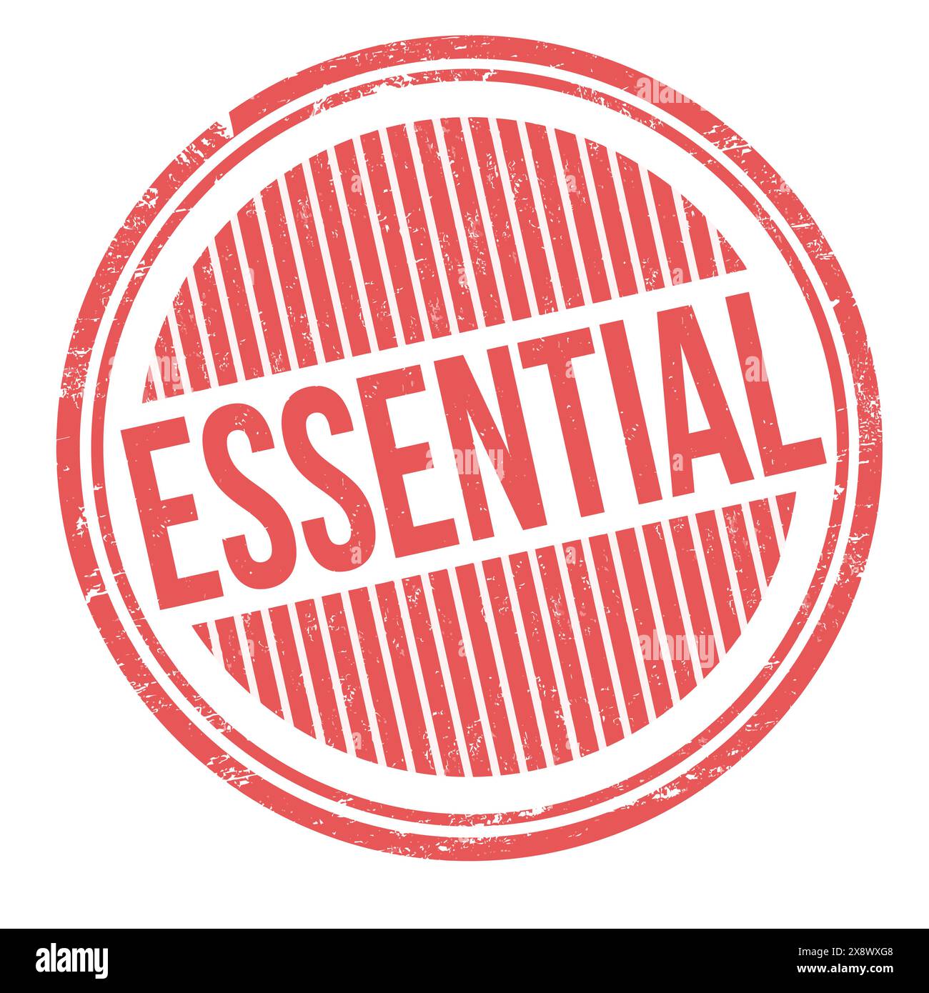 Essential grunge rubber stamp on white, vector illustration Stock ...