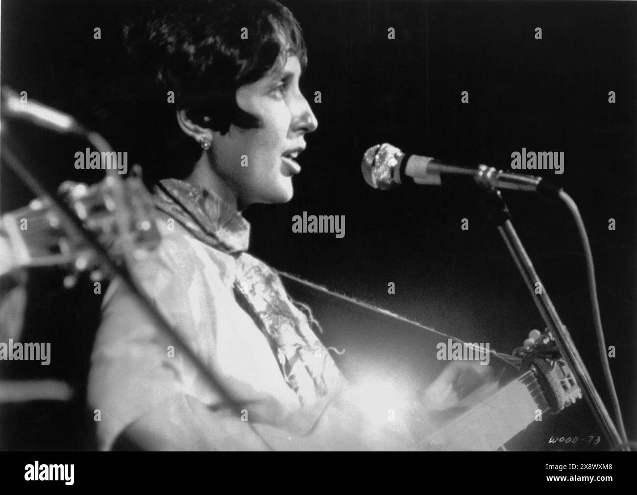 Singer-songwriter Joan Baez performing Stock Photo - Alamy