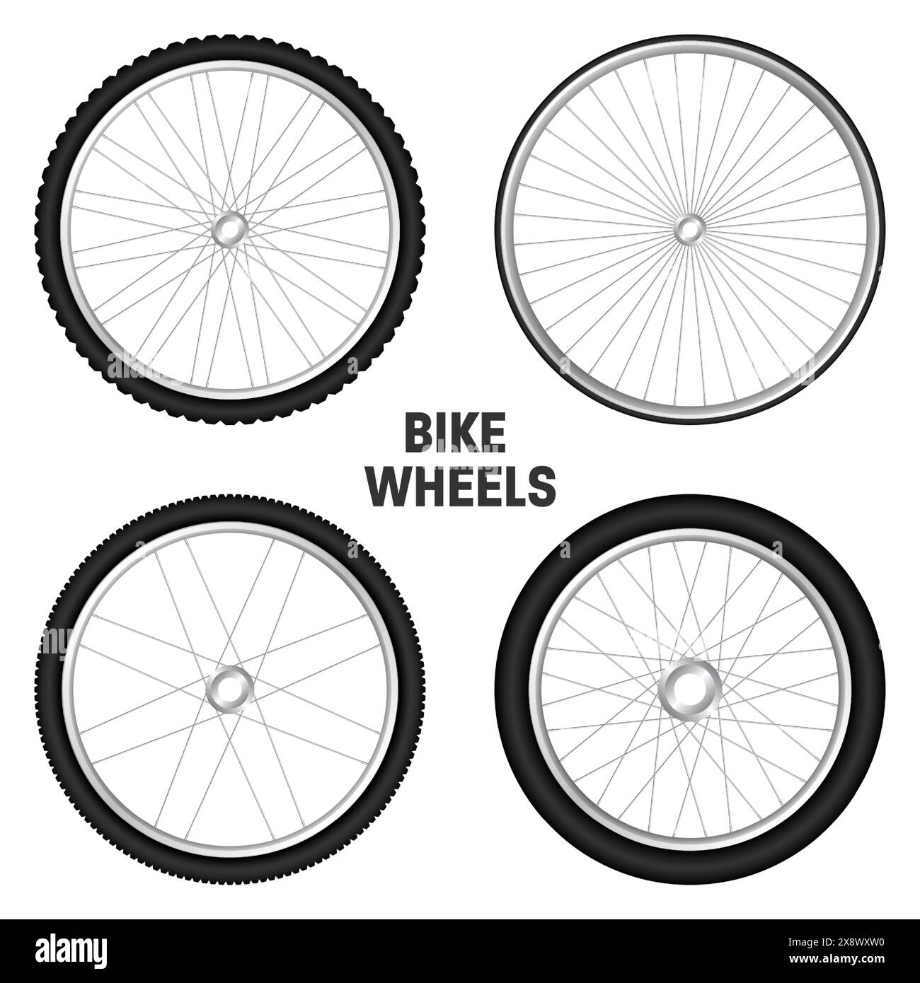 Spokes rims Stock Vector Images - Alamy