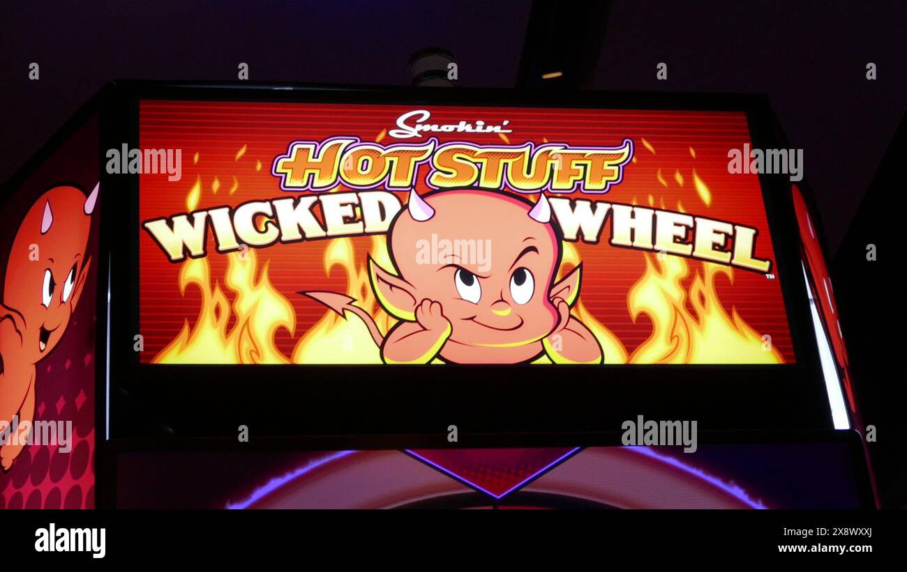 Las Vegas, Nevada, USA 15th May 2024 Hot Stuff Slot Machine at Aria ...