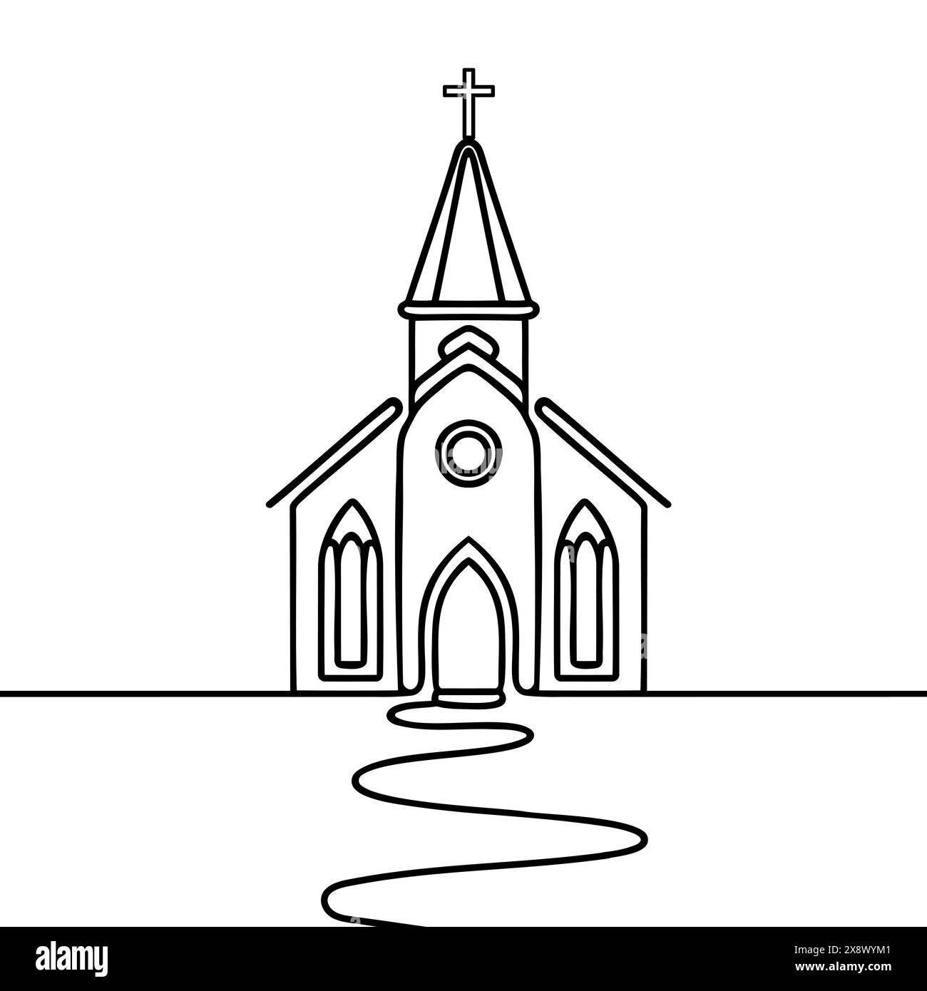Bell tower exterior Stock Vector Images - Alamy