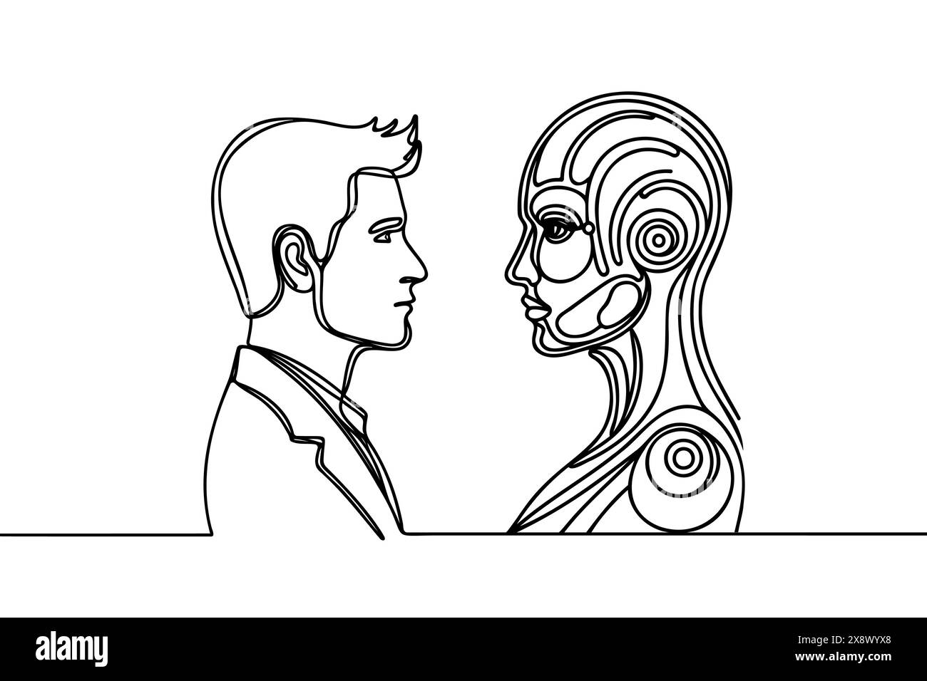 Human ai facing hi-res stock photography and images - Alamy