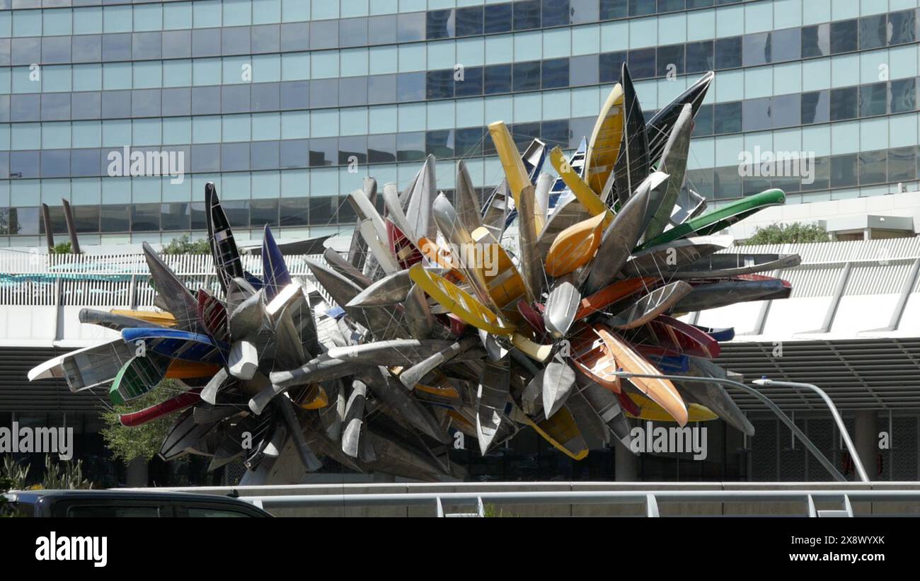Las Vegas, Nevada, USA 15th May 2024 The Big Edge Art Sculpture made of ...