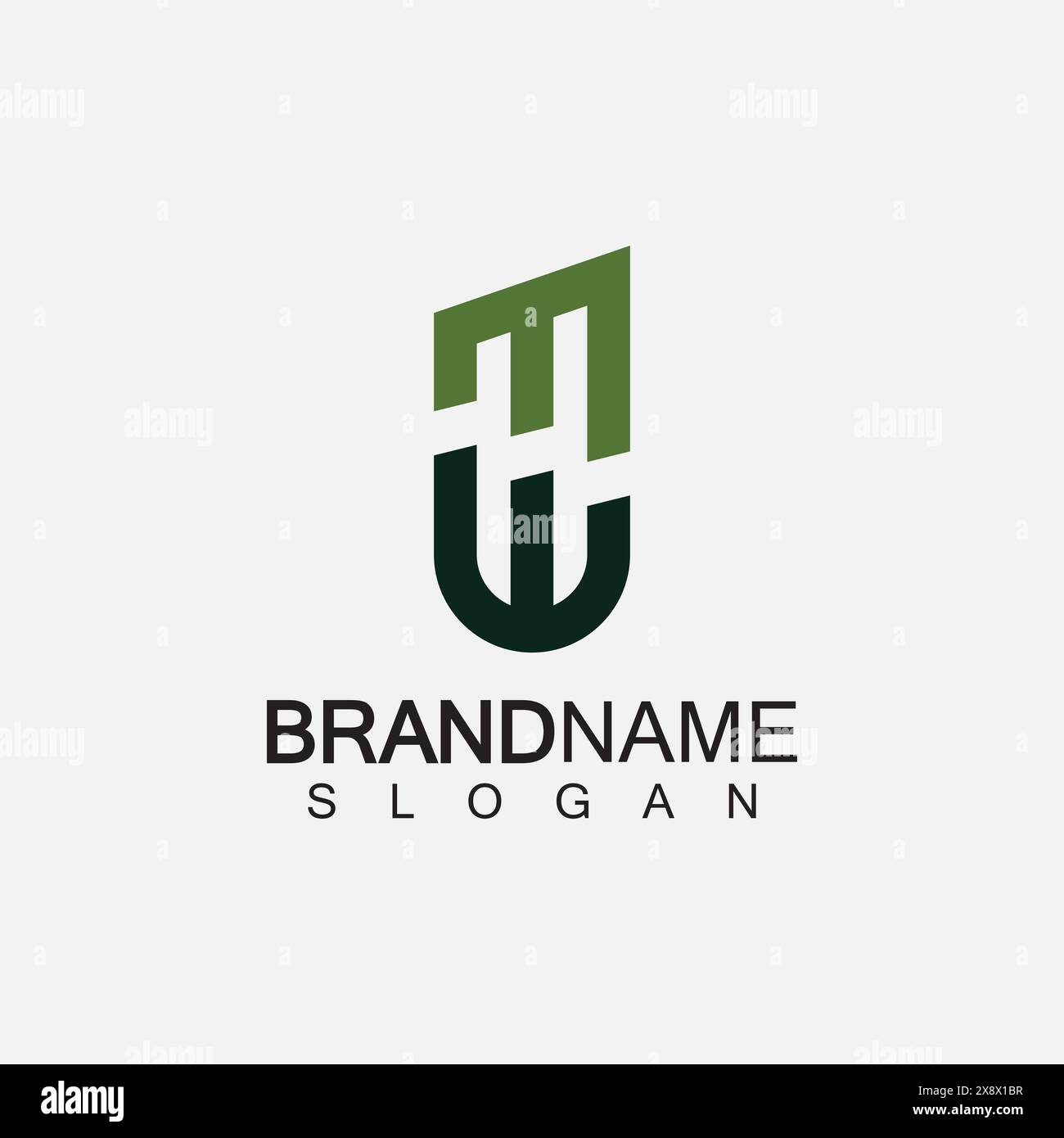 MW Logo or WM Logo. Creative letter MW or WM monogram logo template ...